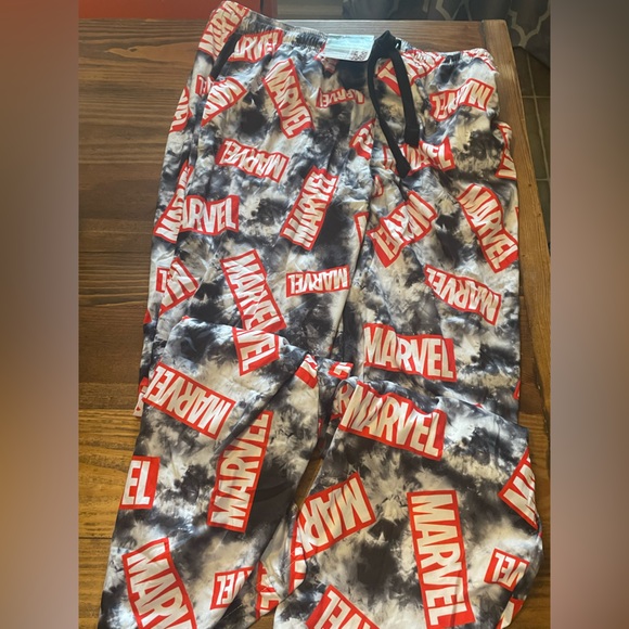 Marvel | Pants | Marvel Mens Pajama Pants Size Small Red And Black ...
